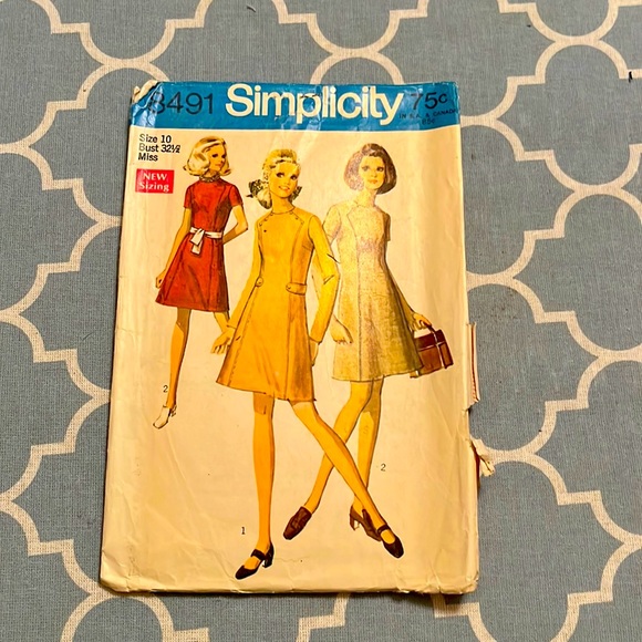 Simplicity | Office | Vintage Simplicity Sewing Pattern Womens Dresses 849 | Poshmark